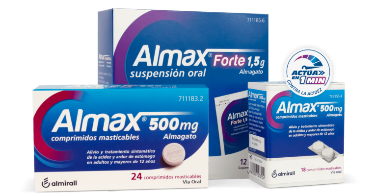 Almax: actúa en 1 minuto contra la acidez - Almax®
