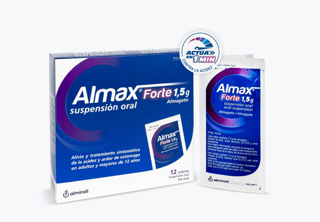 Almax Forte 1,5g suspensión oral en sobres - Almax®