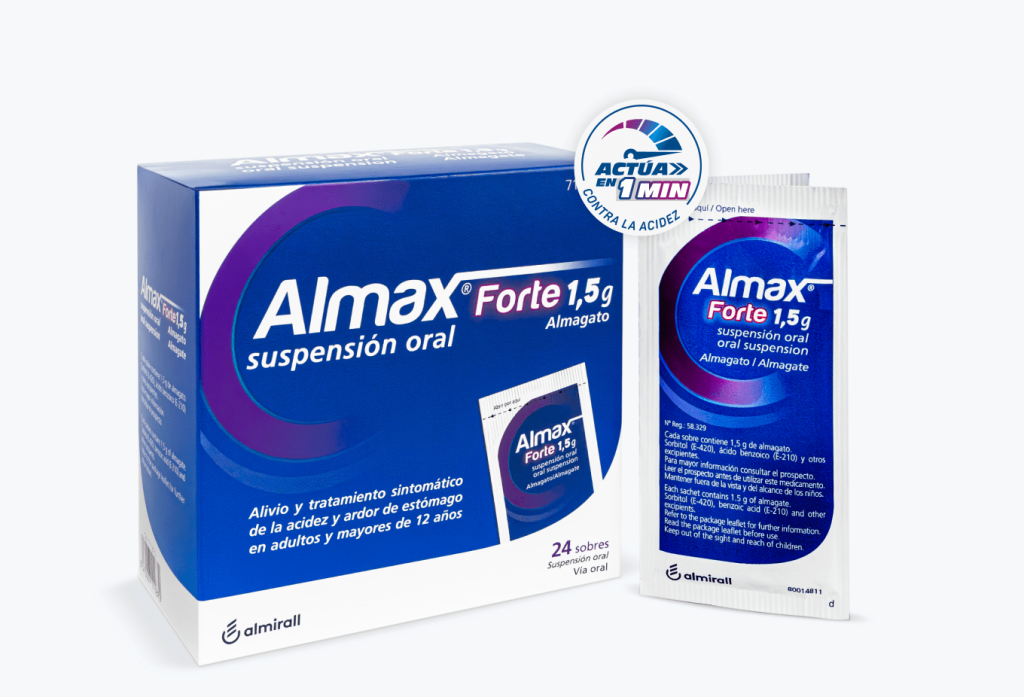 Almax Forte 1,5g suspensión oral en sobres - Almax®